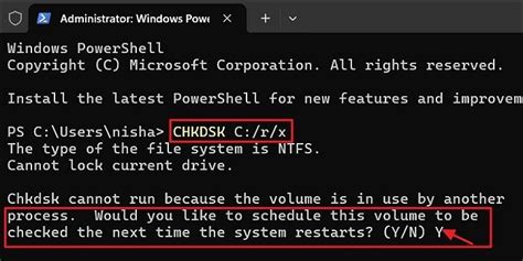 Fixed Chkdsk Cannot Run Because The Volume Is In Use By Another Process