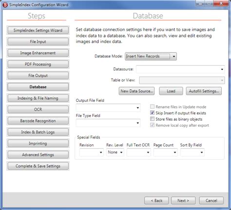 Database Mode Simple Wiki