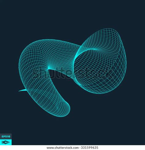 Helix Molecular Lattice Connection Structure 3d Stock Vector Royalty