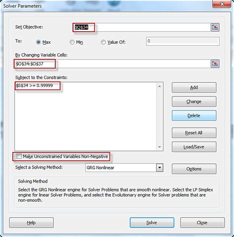 Excel Solver With Garch 1 1 Model Calibration Settings Digital Assets Repository