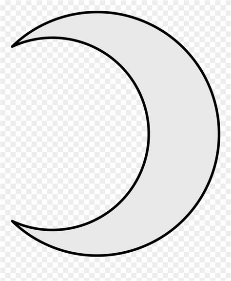 Crescent Moon Line Art Clipart 1287571 Pinclipart