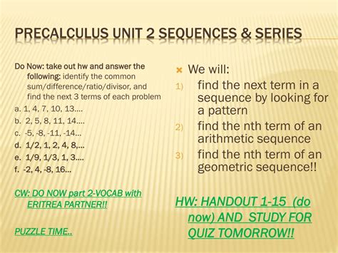 Ppt Arithmetic Sequences Powerpoint Presentation Free Download Id 9306745