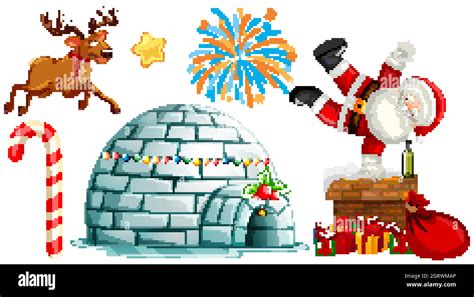 Isolated Set Of Christmas Objects Stock Vector Image And Art Alamy