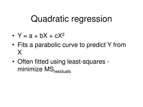 PPT Regression II PowerPoint Presentation Free Download ID