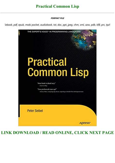 Free Download Practical Common Lisp Full