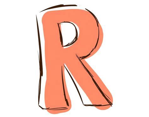 Буква R английского алфавита в красивых картинках для детей