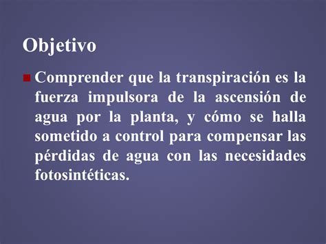 Hoja De Trabajo Sobre La Transpiración De Las Plantas Capitulo 03