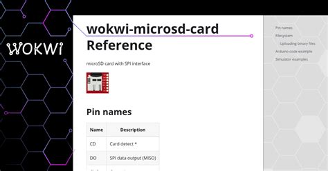 Wokwi Microsd Card Reference Wokwi Docs Wokwi Microsd Card Reference Wokwi Docs