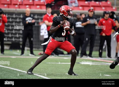 Louisville Quarterback Malik Cunningham 3 In Action During The First