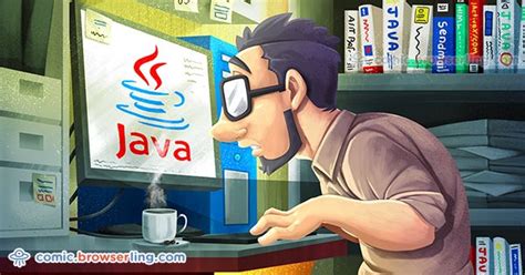 Why Do Java Developers Wear Glasses Because They Dont C Browserling Comic Browser