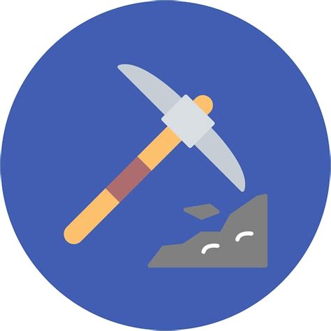 Premium Vector Pickaxe Vector Illustration Style