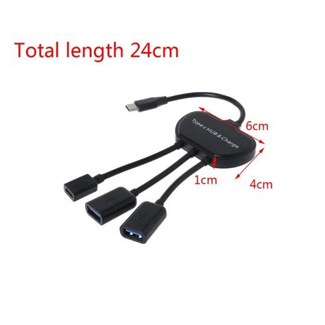 Jual Ongkir Gratis Ya New Type C Cable 3 In 1 Usb C Otg Host Cable Hub Cord Adapter Connector