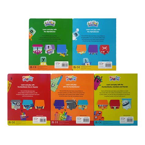 Mua Numberblocks And Alphablocks Lift The Flap 5 Book Box Set Numberblocks 1 20 Alphablocks A