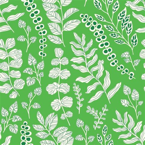 Premium Vector Botany Leaves Vector Background Creative Texture For Fabric Textile Design And