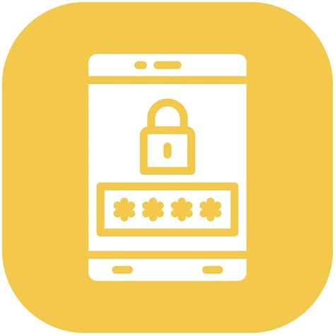 Premium Vector Mobile Password Icon Vector Icon Illustration Of Networking And Data Sharing