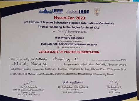 Hrudhay H On Linkedin Just Received My Certificate For Attending The