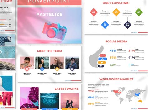 Best Free Cute Pastel Colors PowerPoint PPT Templates