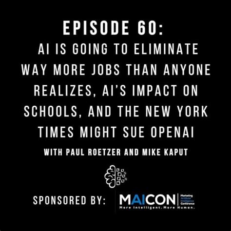 60 ai is going to eliminate way more jobs than anyone realizes ai s