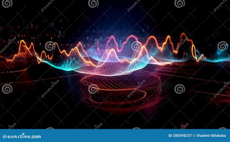 An Exemplary Generation Of Audio Signals Stock Illustration