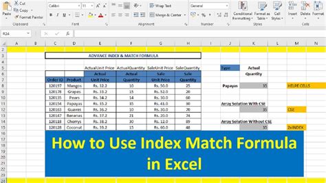 Powerful Alternative To VLOOKUP Is INDEX MATCH Formula The Solution YouTube
