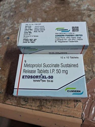 Metoprolol Succinate Sustained Release Tablets Ip 50 Mg At ₹ 71 Stripe Bengaluru Id