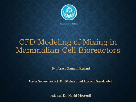 Pdf Cfd Modeling Of Mixing In Mammalian Cell Bioreactor