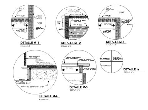 House Kitchen Constructive Structure Cad Drawing Details Dwg File