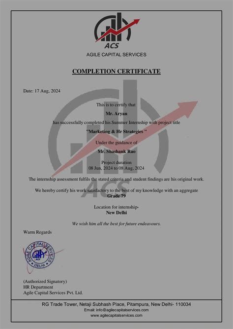 Aryan Verma On Linkedin Im Thrilled To Announce That I Have Successfully Completed My Internship