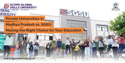 Private Universities In Madhya Pradesh Vs Scope Global Skills University Sgsu Making The