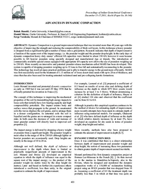 Pdf Advances In Dynamic Compaction