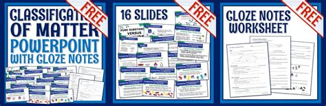 Classification Of Matter Activities Flying Colors Science