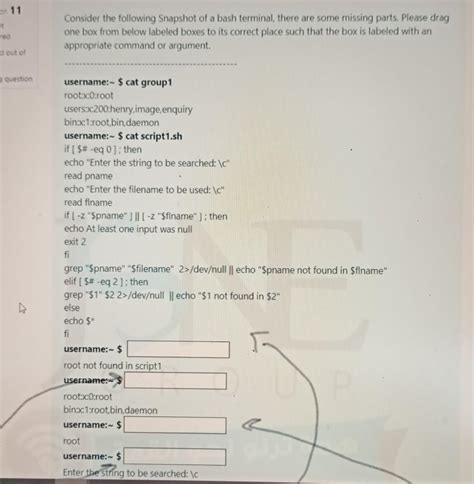 Solved Consider The Following Snapshot Of A Bash Terminal