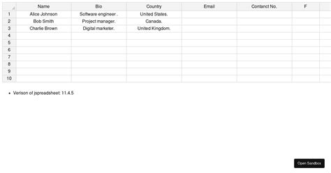 V11 Hidden Column Issue Codesandbox