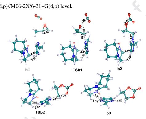 Optimized Structures Of The Intermediates And Transition State Along