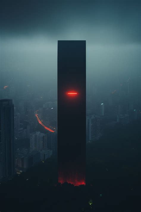 An Ominous Giant Monolithic Structure