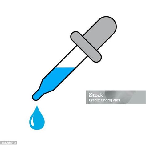 드로퍼 액체 아이콘 의학 건강 도구 웹 기호 테스트 유체 디자인 벡터 일러스트 레이 션 건강관리와 의술에 대한 스톡 벡터 아트 및 기타 이미지 건강관리와 의술 건강한