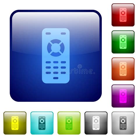 Remote Control Color Square Buttons Stock Vector Illustration Of Adjust Programs 200703961