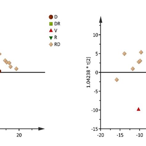 Multivariate Data Modelling Score Plot Of Orthogonal Projection To