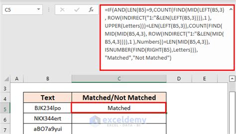 How To Perform Pattern Matching In Excel 2 Methods