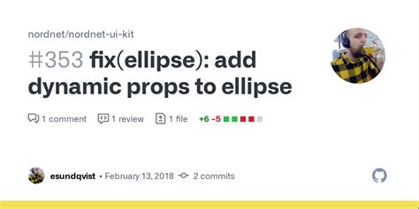 Fixellipse Add Dynamic Props To Ellipse By Esundqvist · Pull Request