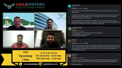 Agilewaters Consulting On Linkedin Best Agile Certification Coaching Csm Cspo Pmp Safe