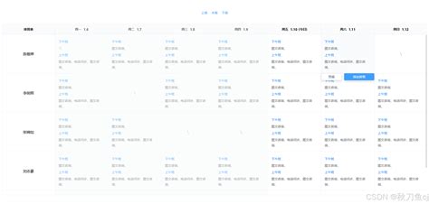 Vue3 手写以周为单位的排班表vue 排班表 Csdn博客