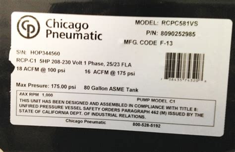 Chicago Pneumatic Air Compressor And Dryer Digitsmith