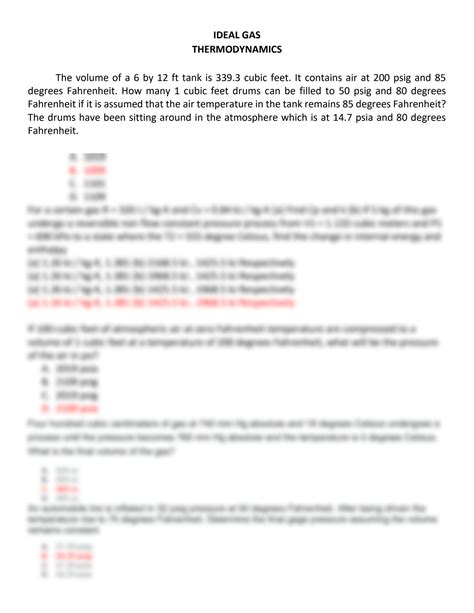 Solution Ideal Gas Thermodynamics Sample Problem Studypool