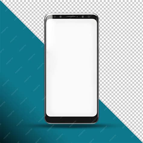 Пустой экран смартфона на прозрачном фоне Png изображение Премиум Psd Файл