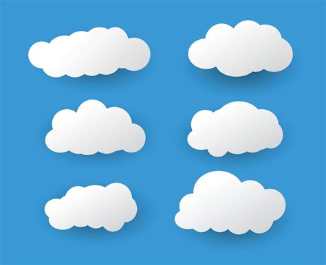 Cartoon Clouds Collection 13187340 Vector Art At Vecteezy