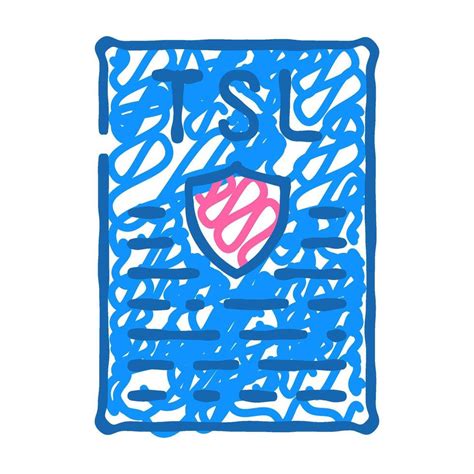 Tsl Protocol Icon Doodle Illustration 49832444 Vector Art At Vecteezy