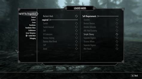 Fall Of The Dragonborn SSE Not Detecting Required Mods And Unable To Change Settings Skyrim