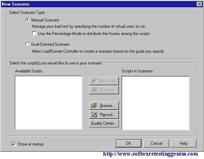 Tutorial How To Design A Scenario For Load Testing Using HP LoadRunner Software Testing Genius