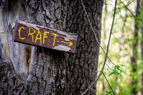 Premium Photo Close Up Of Information Sign On Tree Trunk